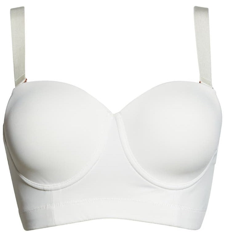 QUARTZ 5-way Strapless Longline T-Shirt Swim Bra Cream by OMNIA – OMNIA ...